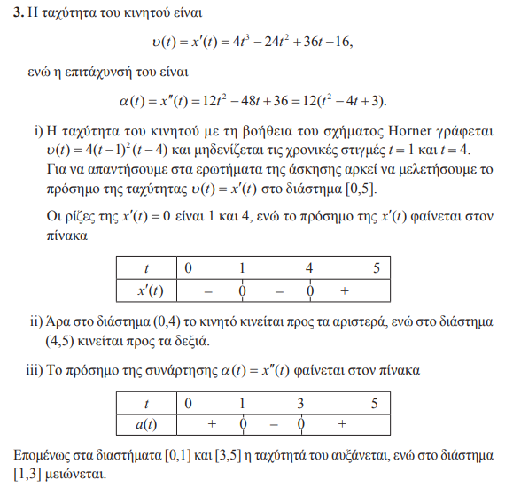Λύσεις - 2.6 Συνέπειες του Θεωρήματος Μέσης Τιμής - matematiQ